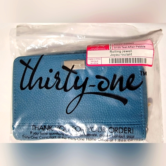 thirty-one | Bags | New Thirtyones Rolling Jewel Teal Wallet | Poshmark
